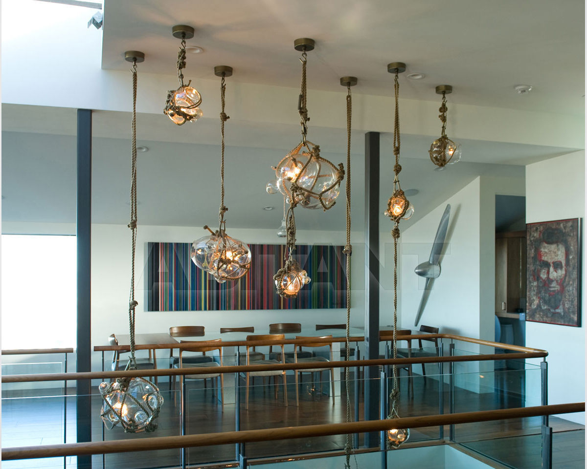 Сhandelier KNOTTY BUBBLES light brown Lindsey Adelman Studio Clear ...